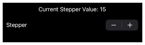Stepper - SwiftUI